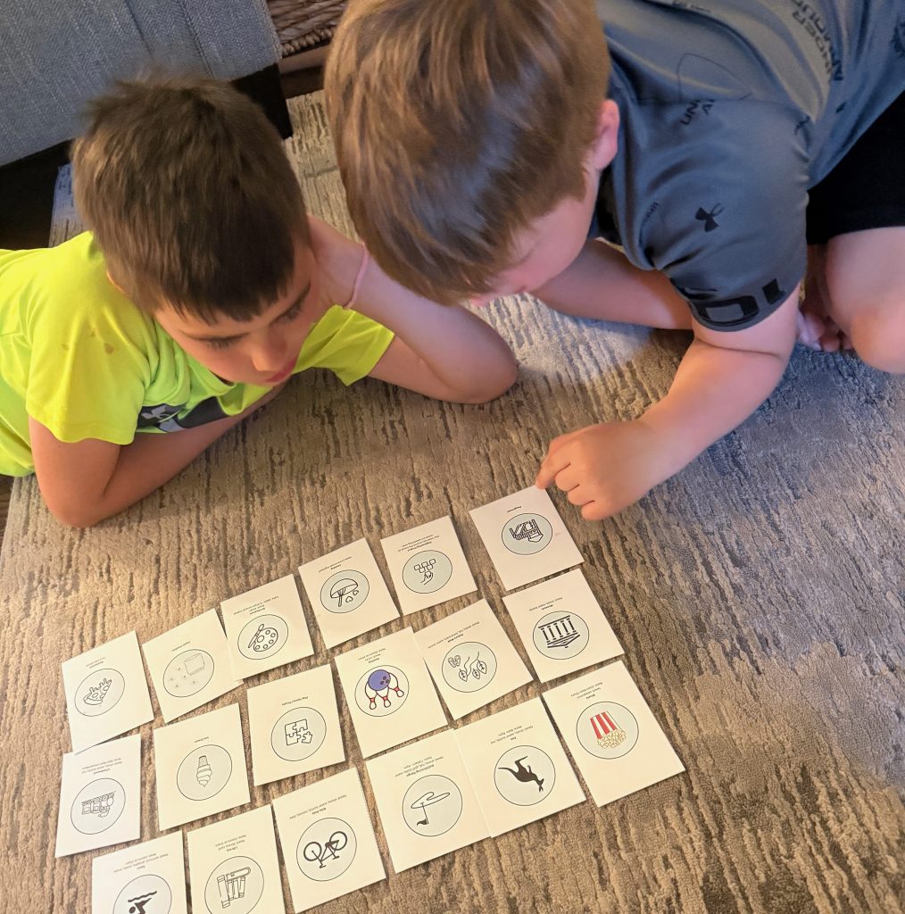 Screen-Free Fun Summer Activities: Choice Cards – Domino Tracks